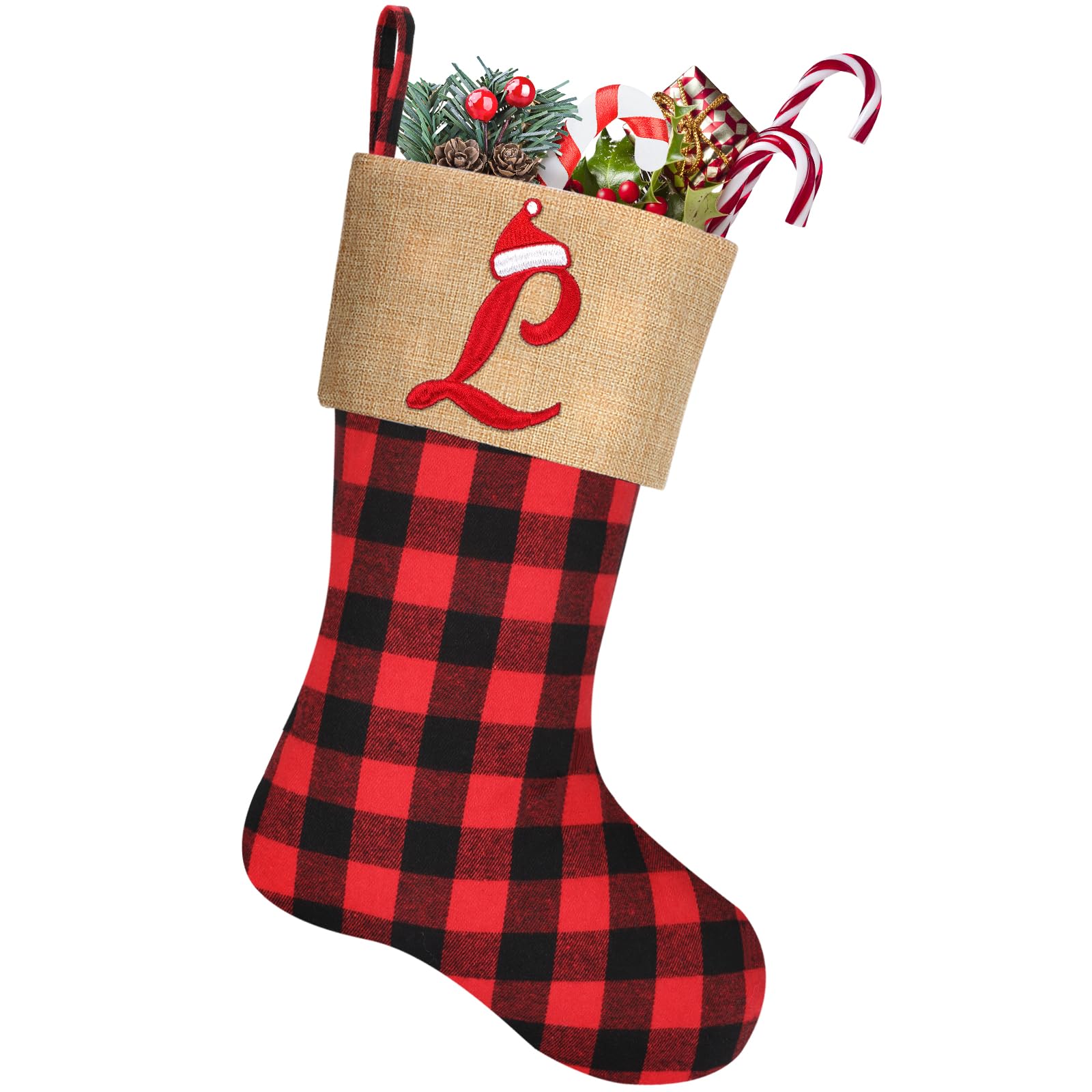 Amazon.com: Woosytoo 20 Inches Large Monogram Christmas Stockings ...