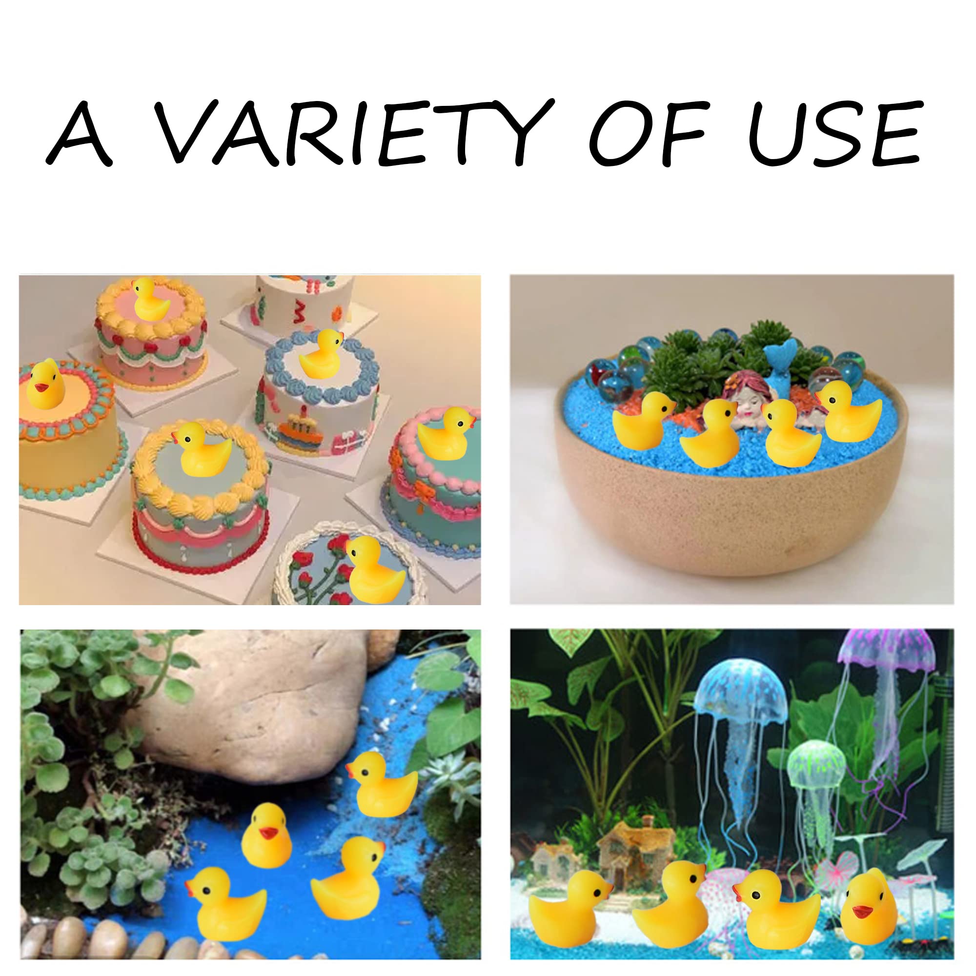 Snapklik.com : Tindobewan 100 PCS Tiny Ducks Mini Resin Ducks Miniature ...