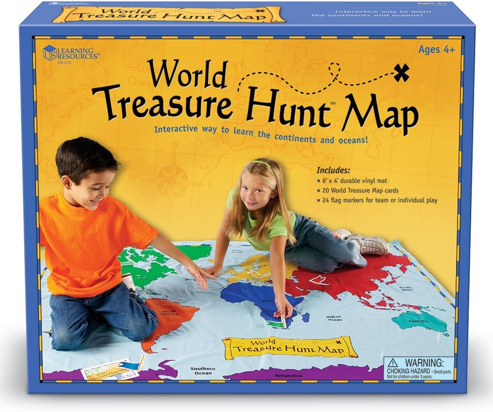 Learning Resources World Treasure Hunt Map – BigaMart