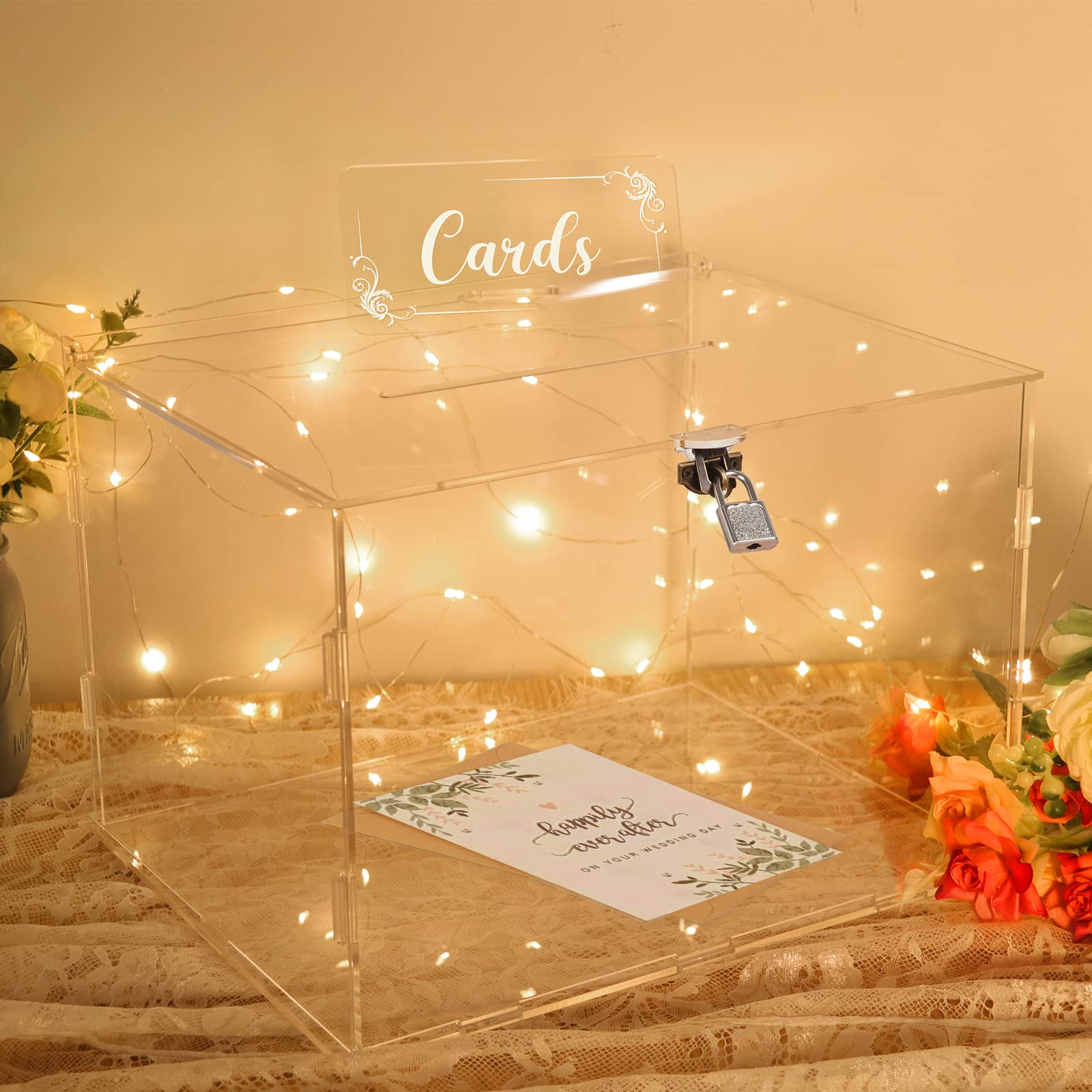 Acrylic Box Wedding Card