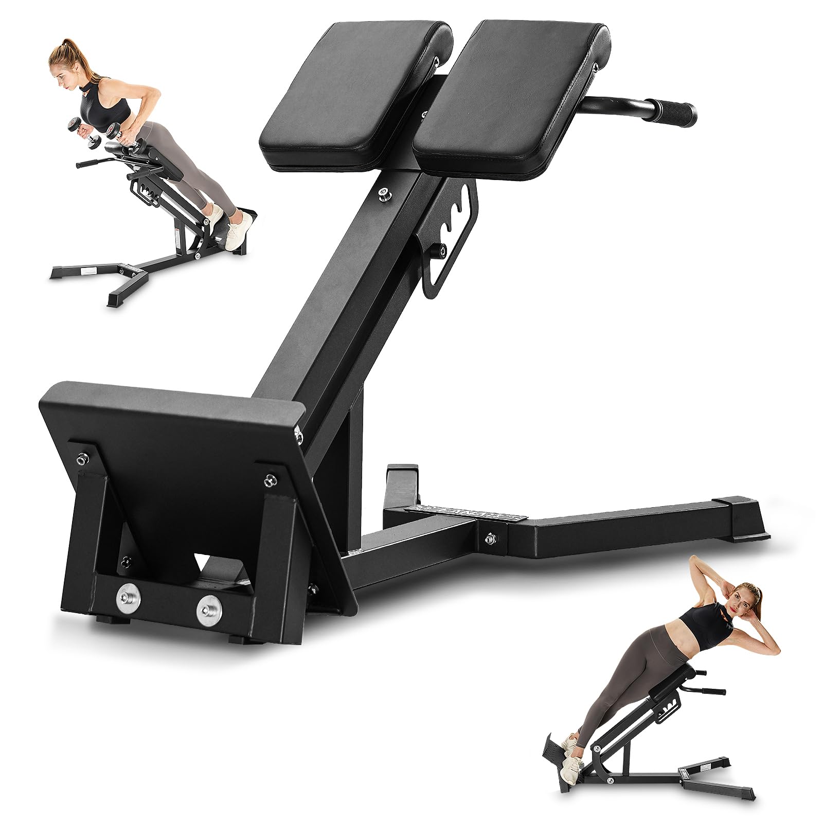 FANATICS Roman Chair Hyperextension Chair, Back Extension Bench Machine ...