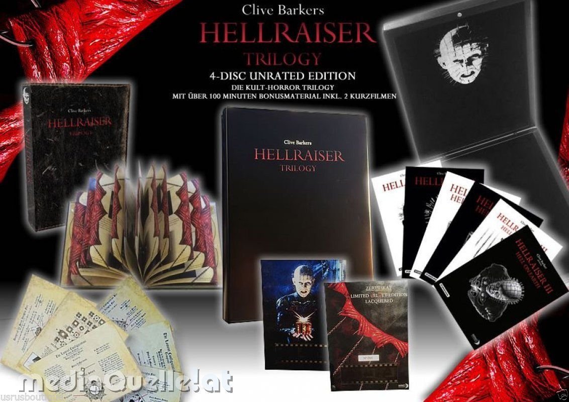Amazon.com: HELLRAISER Trilogy 1-3 Blu-Ray 4Discs Limited Lacquered ...