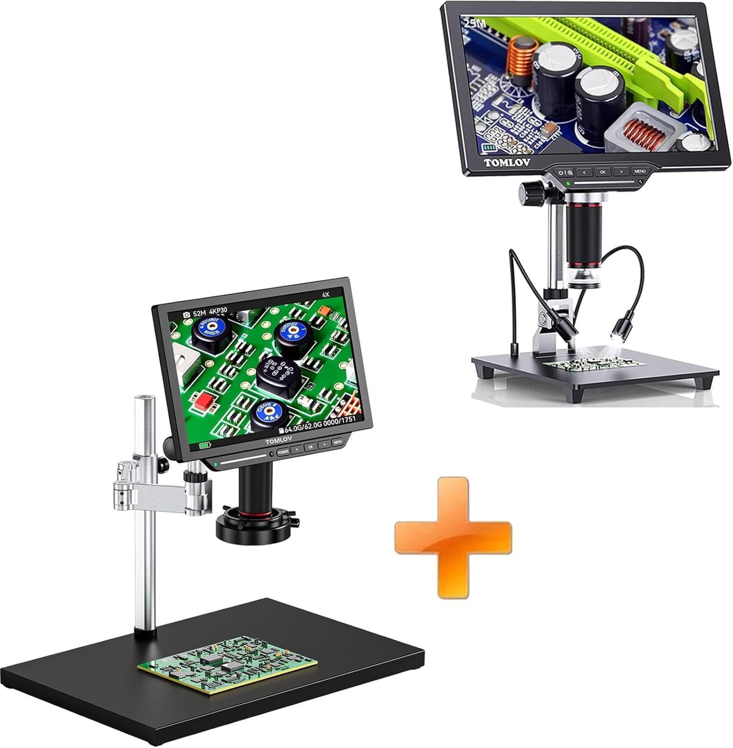 Amazon.com : TOMLOV TM4K Max 4K Digital Microscope 2000x + DM202 Max ...