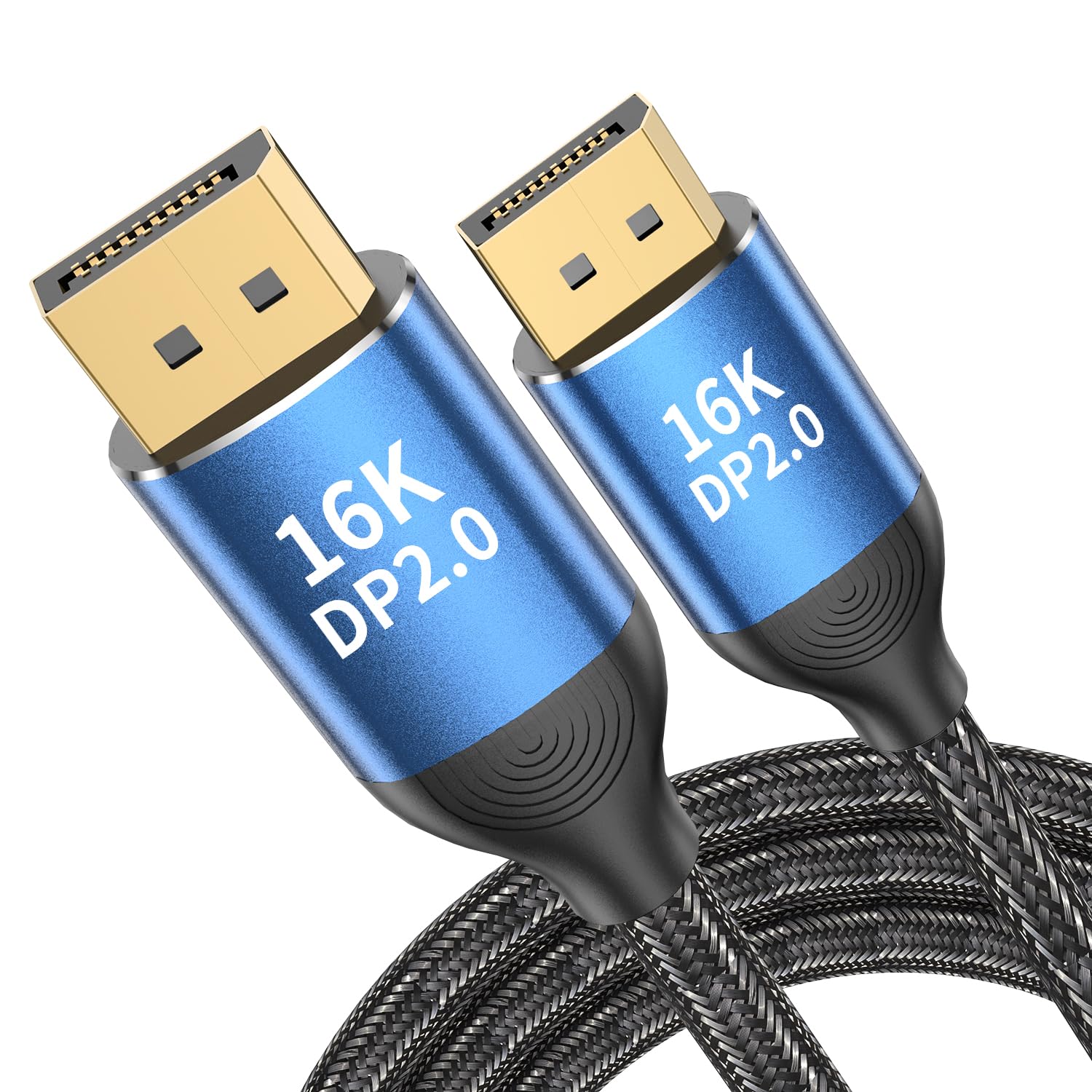 XGMATT DisplayPort Cable 2.1 16K@60Hz 3M, Displayport 2.1,DP2.0 80Gbps ...