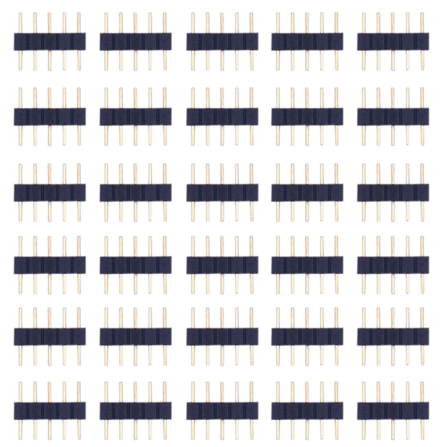 LITAELEK 30pcs RGBW LED Streifen Verbinder 5-polig LED Strip Connector ...