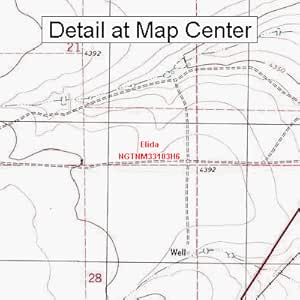Amazon.com : USGS Topographic Quadrangle Map - Elida, New Mexico ...