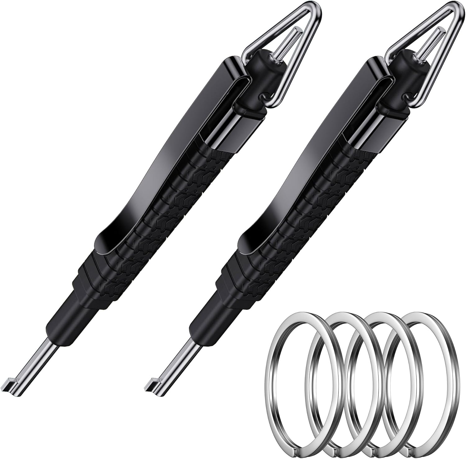 Amazon.com : JEINAPA Black Strong Handcuff Key, Police Keys Clip for ...