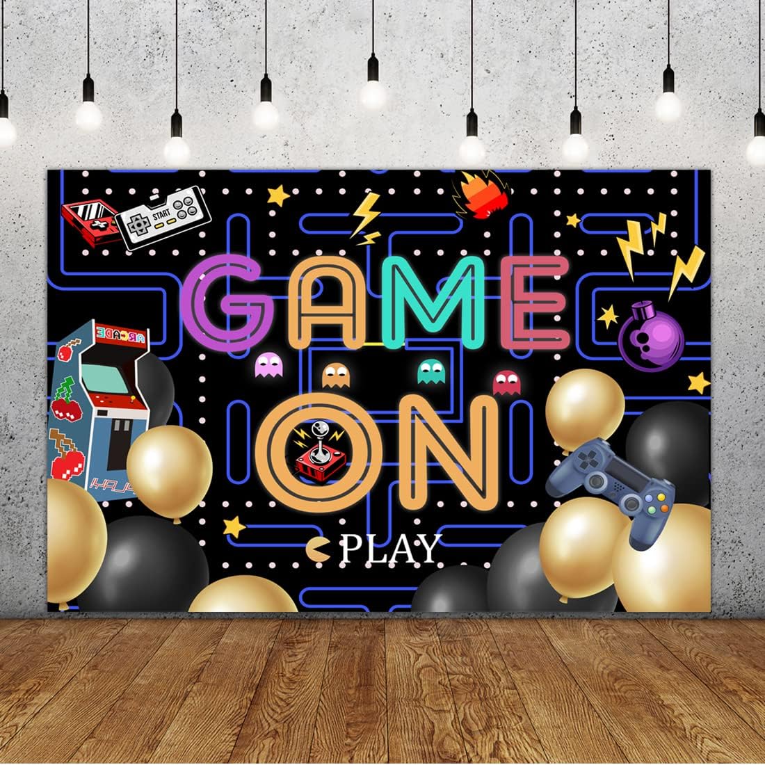 Amazon.com : Lofaris Game On Backdrop Video Game Boys Birthday ...