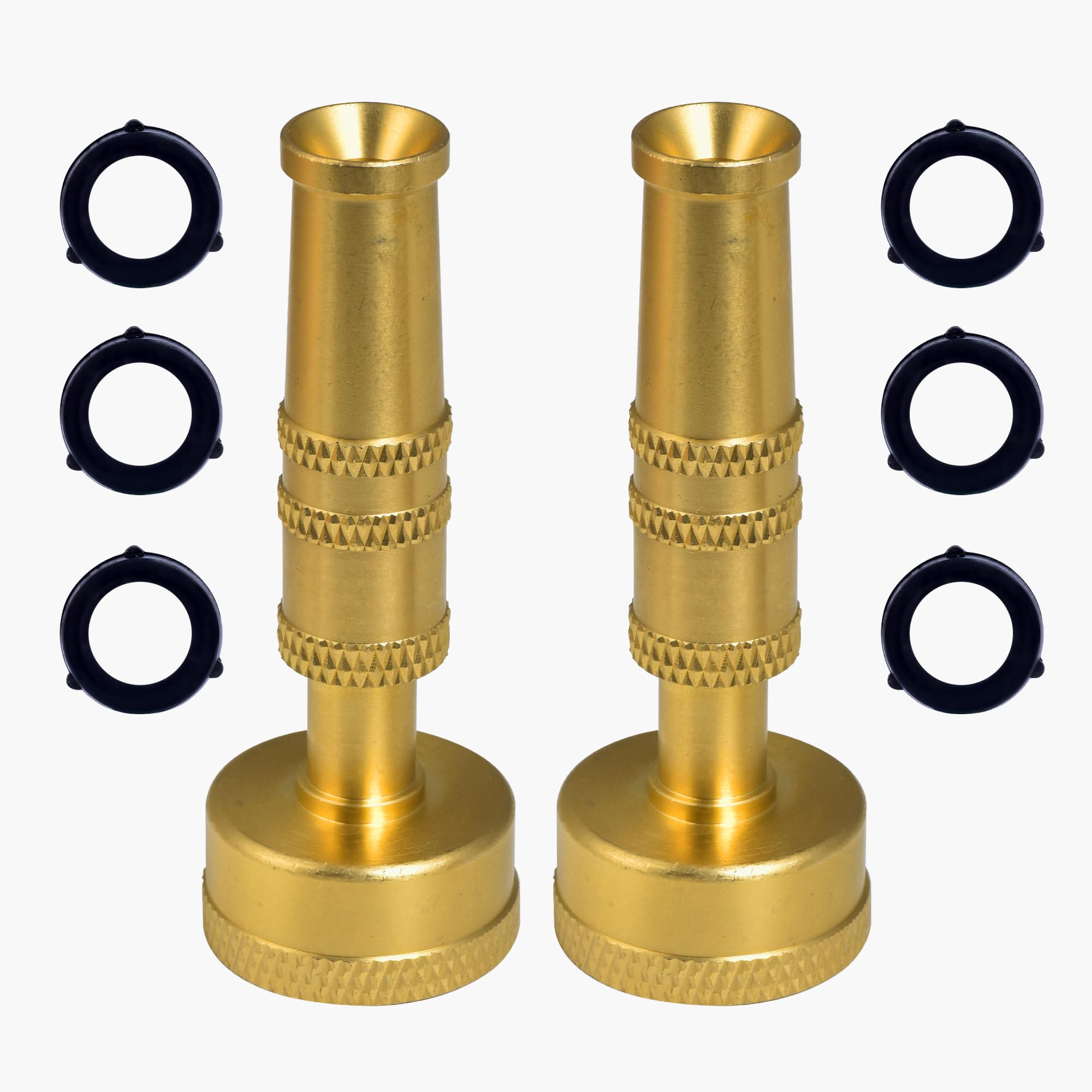 Snapklik.com : VANCOCO Heavy Duty Brass Adjustable Twist Hose Nozzle