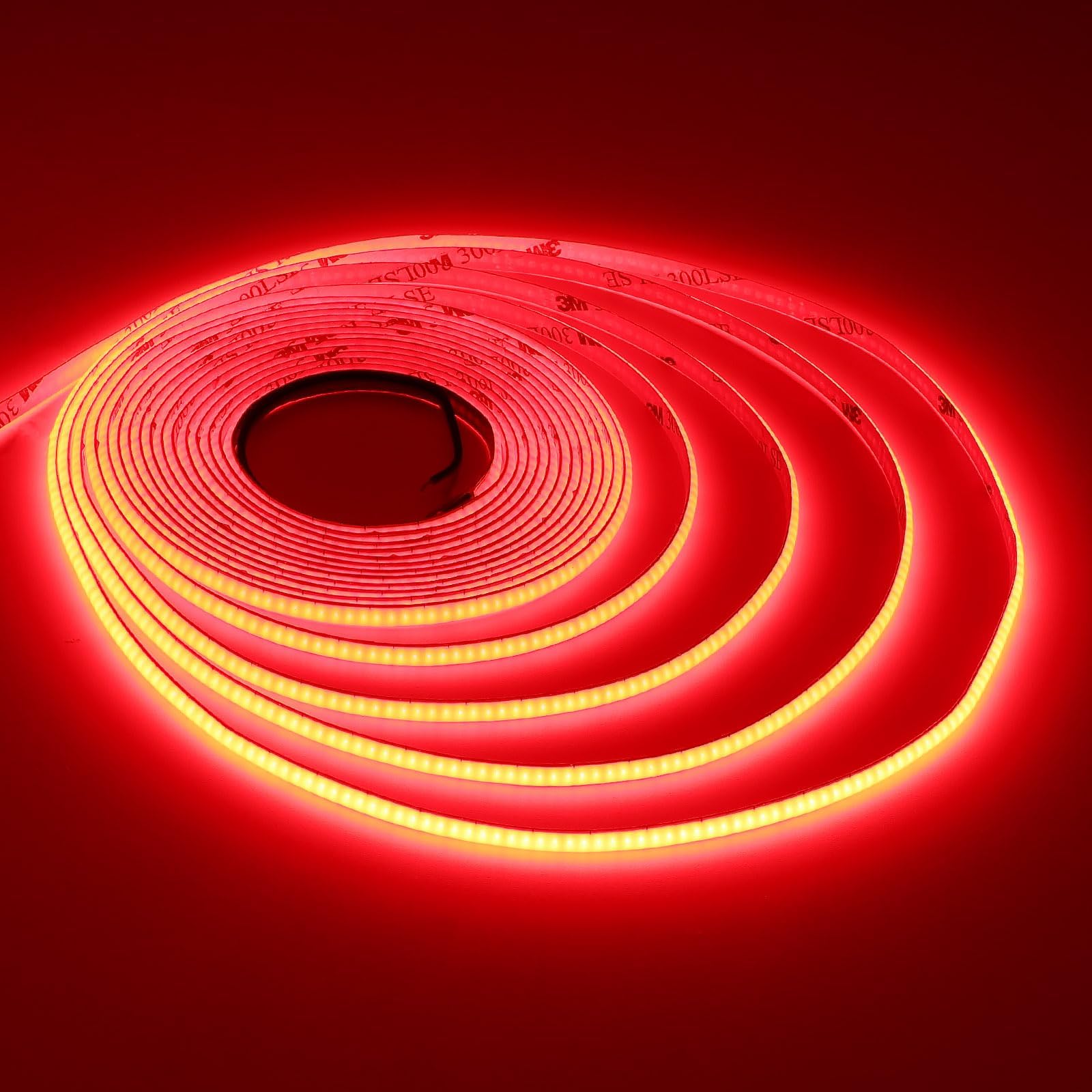 Amazon.com: 12V Waterproof LED Flex Strip - Length 3ft. Red Indoor ...