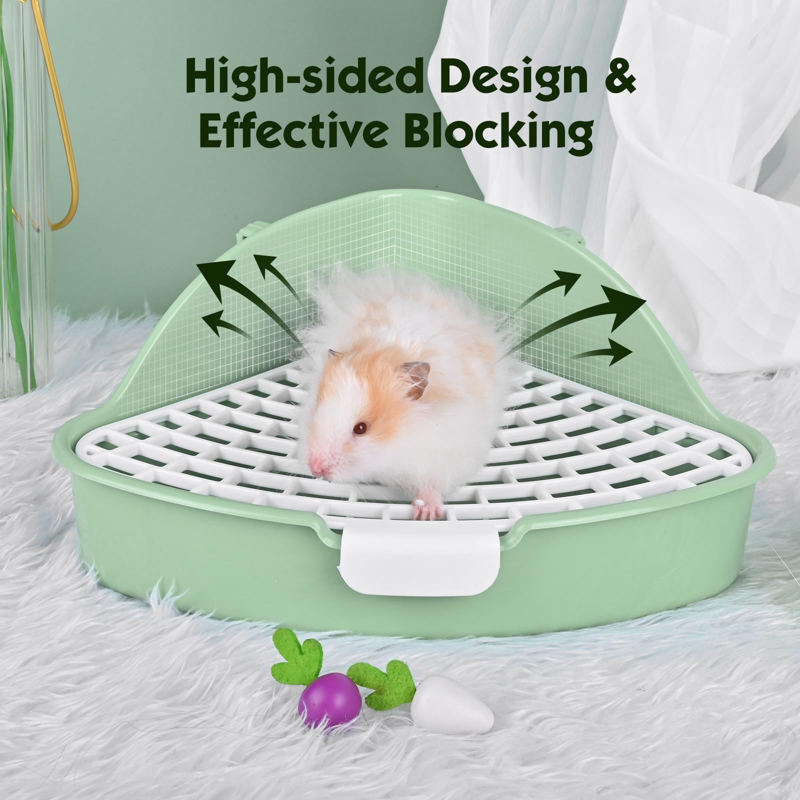 Snapklik.com : RUBYHOME Triangle Rabbit Litter Box Bunny Potty Training ...