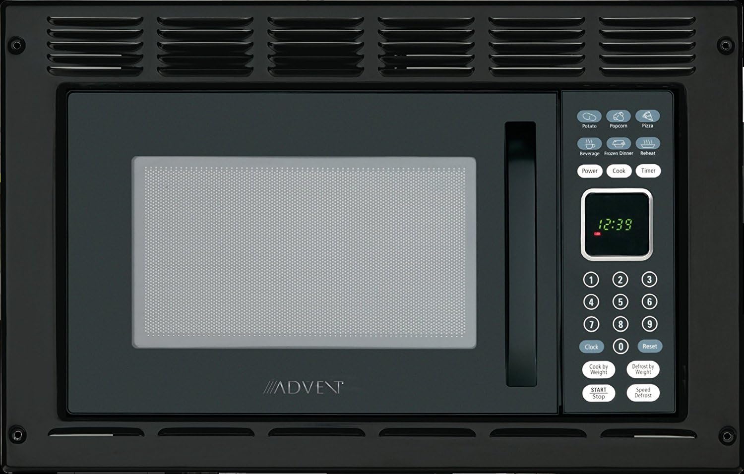 Amazon.com: Advent MW912BWDK Black Built-in Microwave Oven with Wide ...
