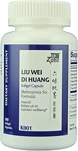Amazon.com: TCM ZONE Lui Wei Di Huang Softgel Capsule (Rehmannia Six ...