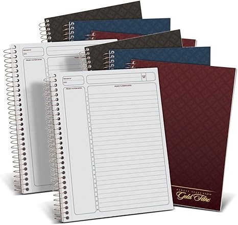 Amazon.com : Ampad Gold Fibre, Project Planner, Assorted Color Covers ...