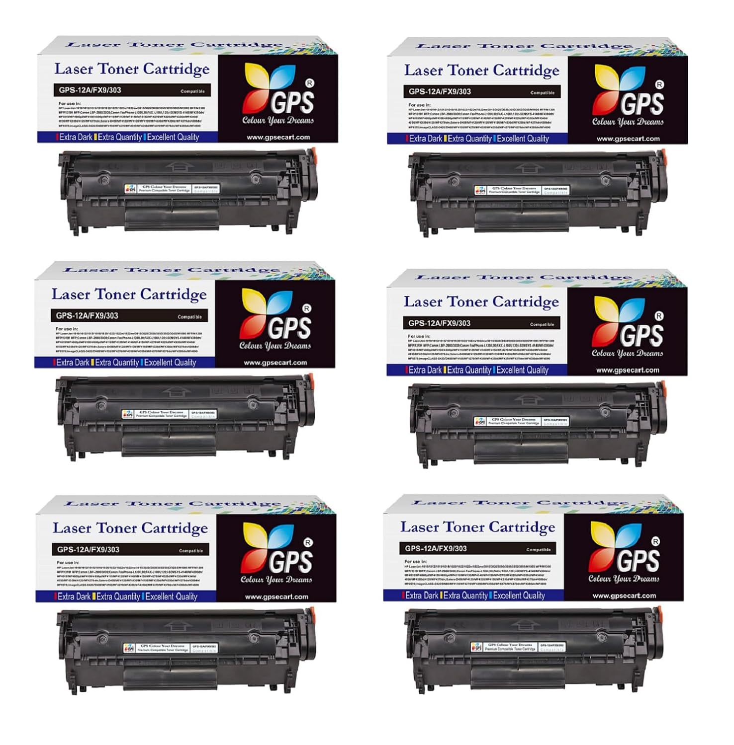 GPS Colour Your Dreams 12A Toner Cartridge Compatible for LJ Printers ...