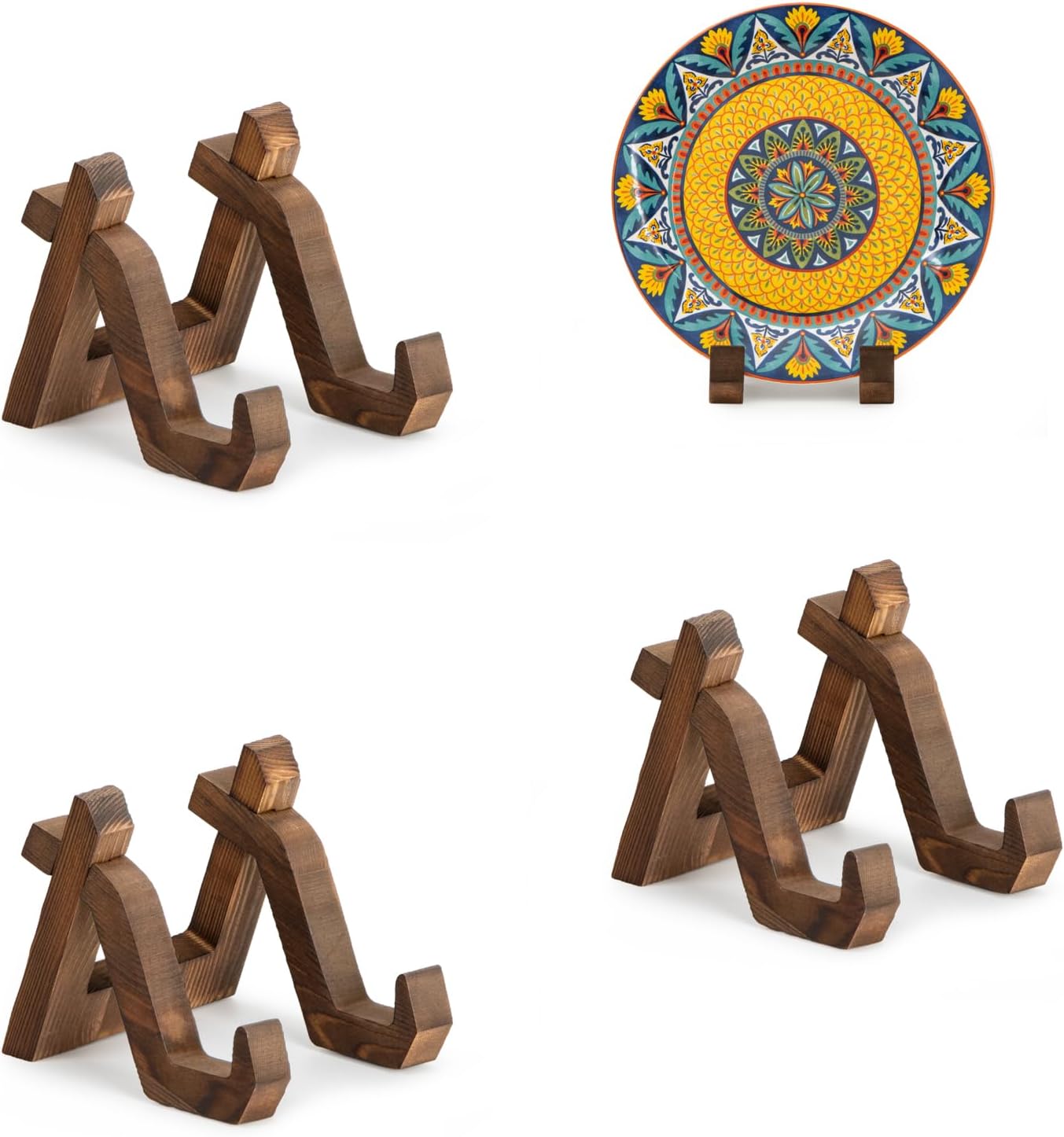 Amazon.com: ANBOXIT Plate Display Stand, 3 Pack 4 Inch Plate Holder for ...