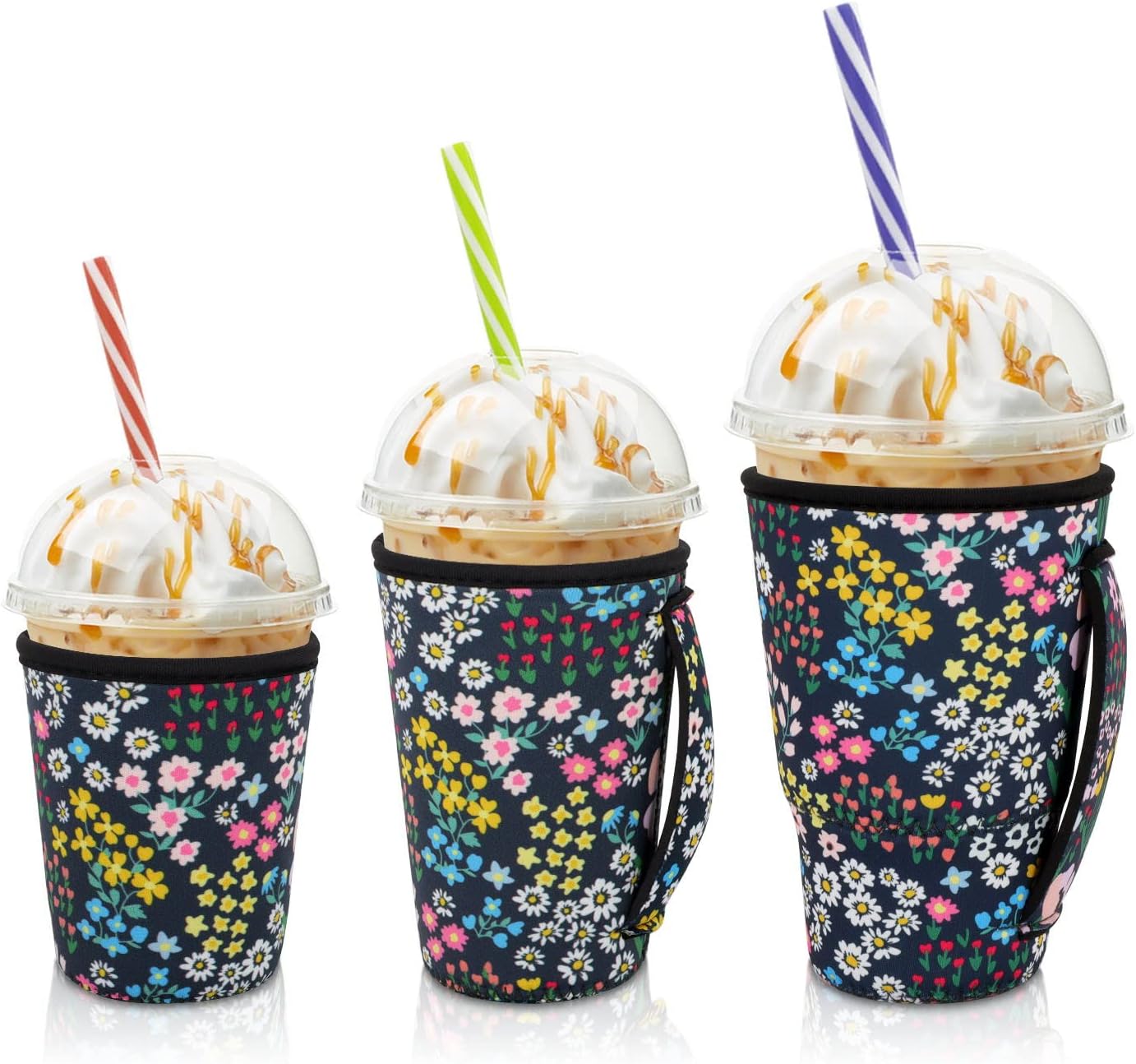 Amazon.com: AJLTPA Iced Coffee Sleeve Insulator Sleeves for Cold Drinks ...