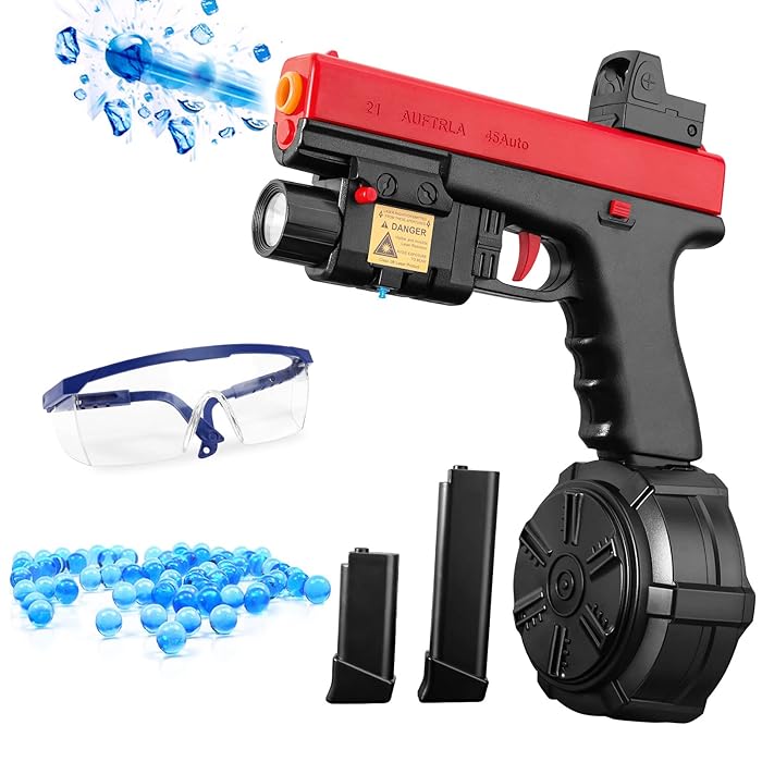 Buy Electric JM-X2 Gel Ball Blaster, Splatter Ball Gun Automatic with ...
