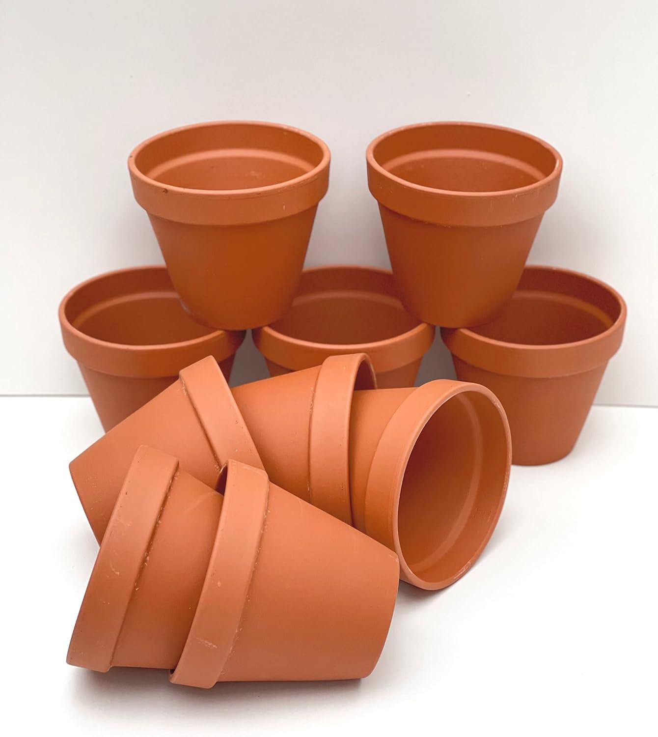 Spang Traditional Terracotta Plant Pots 9cm W x 8cm H [F9] ( Pack of10 ...