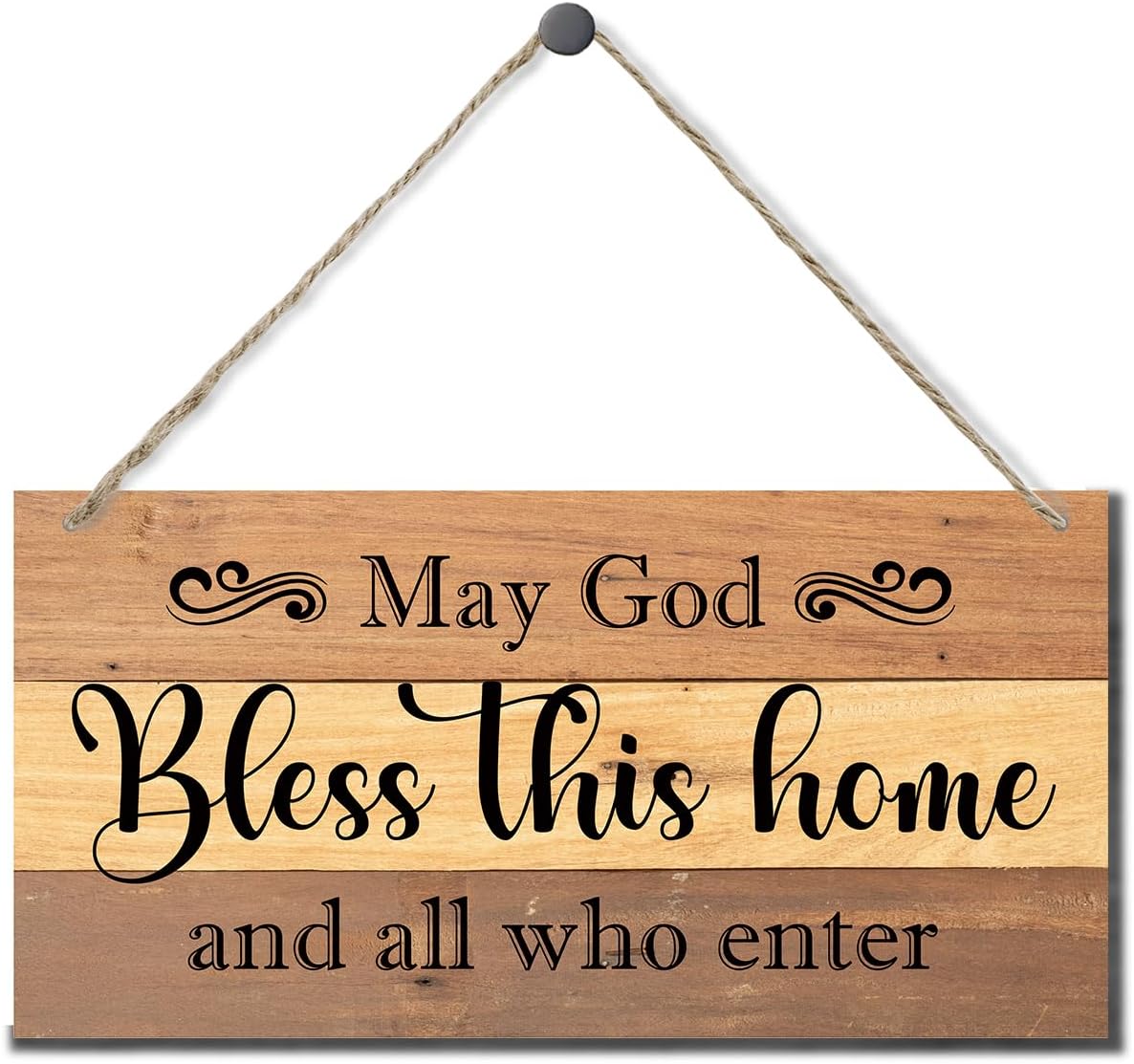 Amazon.com: May God Bless This Home Decor Sign, Printed Wood Wall Art ...