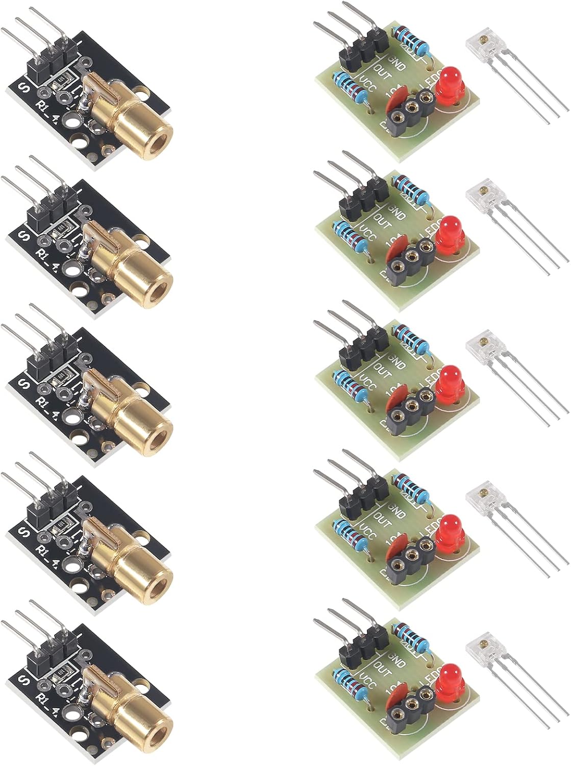 Amazon.com: Coliao 5pcs Laser Sensor Module Non-Modulator Tube Laser ...