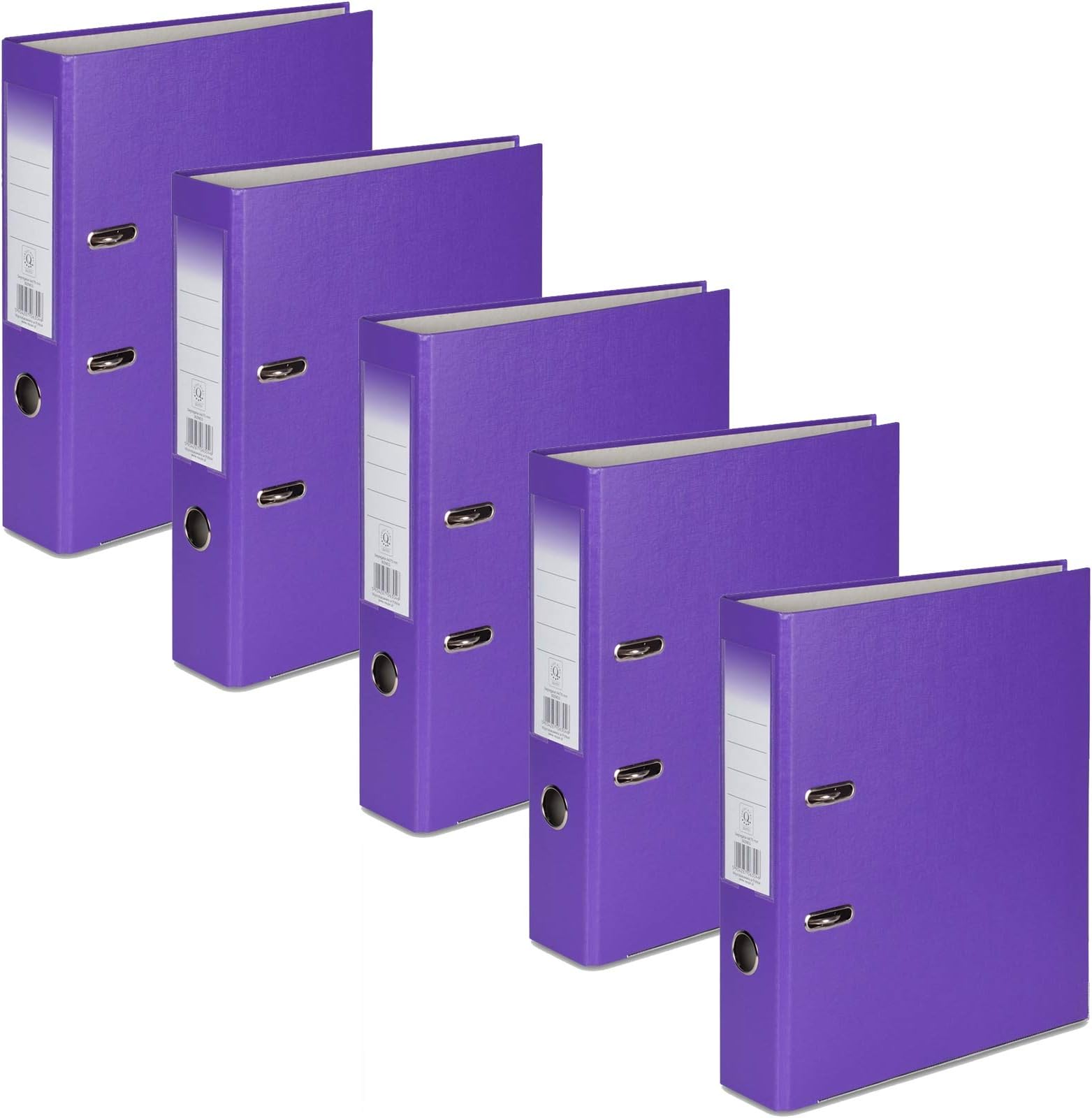 OFFICE CENTRE 5 x Purple A4 75mm Strong Premium Business Lever Arch ...