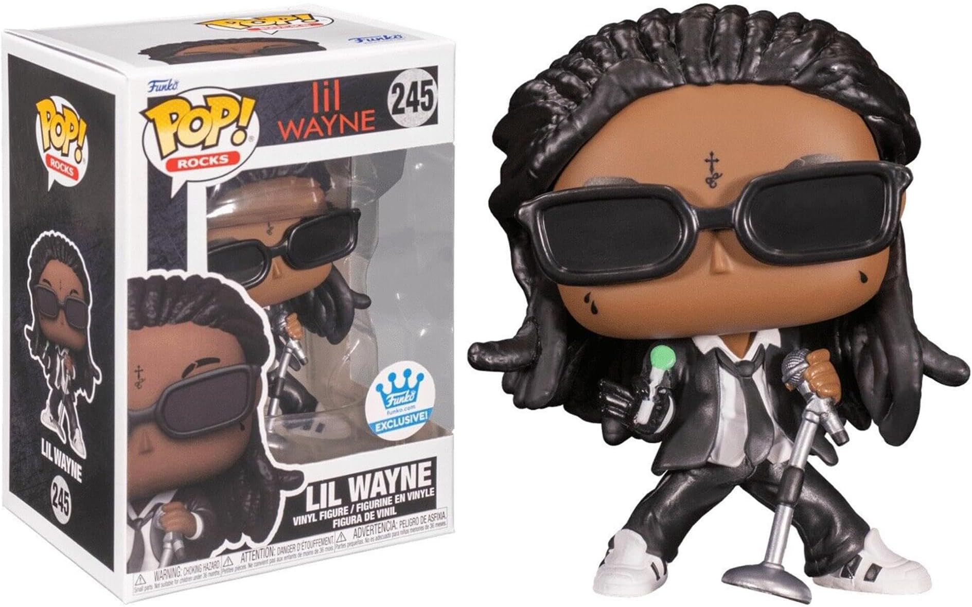 Amazon.com: Funko Lil Wayne Pop! Rocks Vinyl Figure Lil Wayne with ...