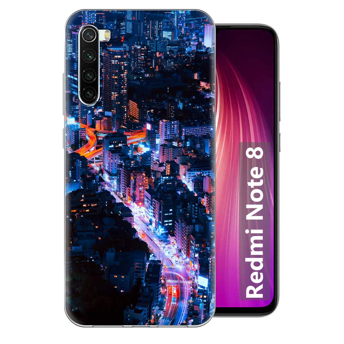 Fashionury "Shining City Printed Back Cover Case Compatible for Redmi ...