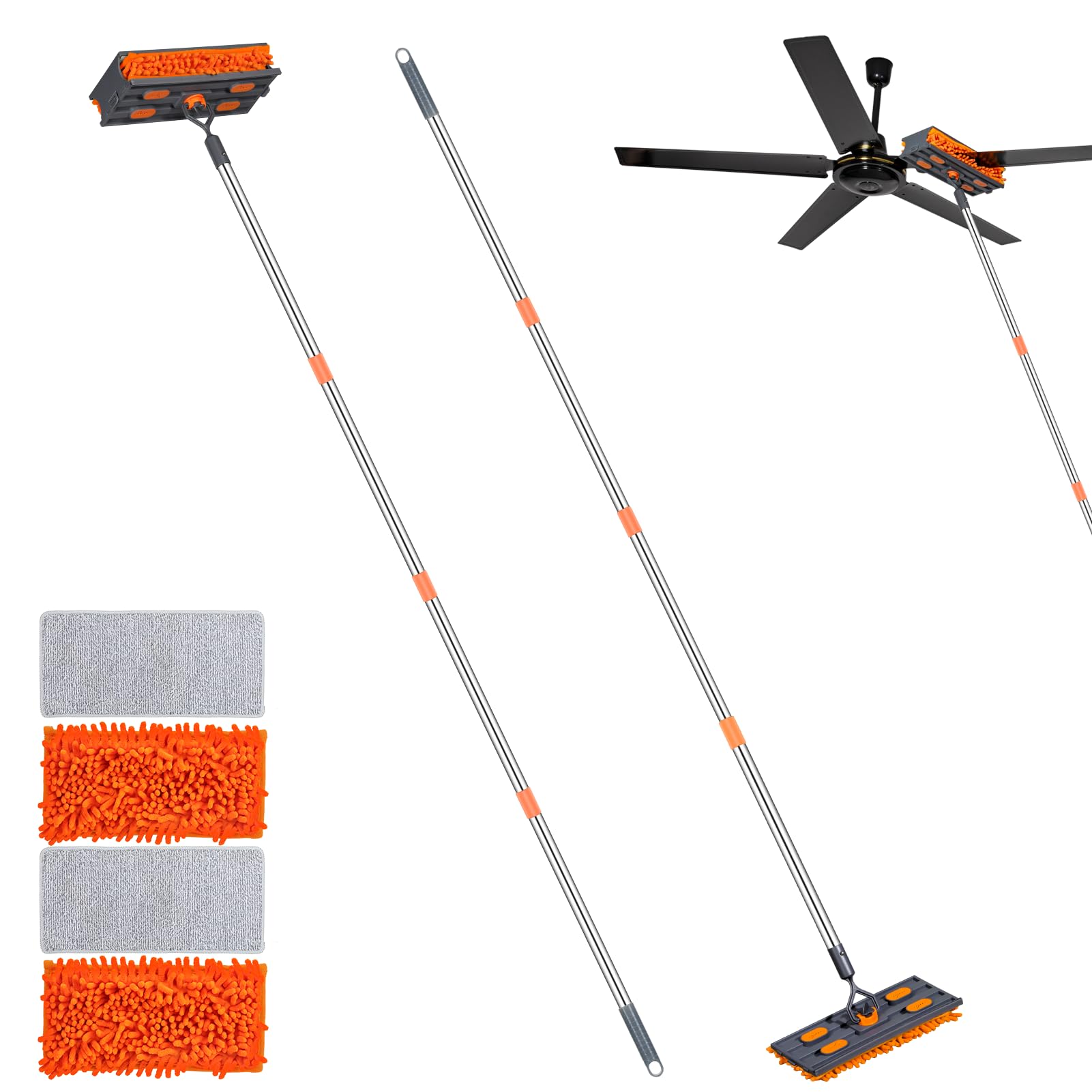 Amazon.com: Vzpeun 94'' Ceiling Fan Cleaner Duster 2-in-1 Mop with ...
