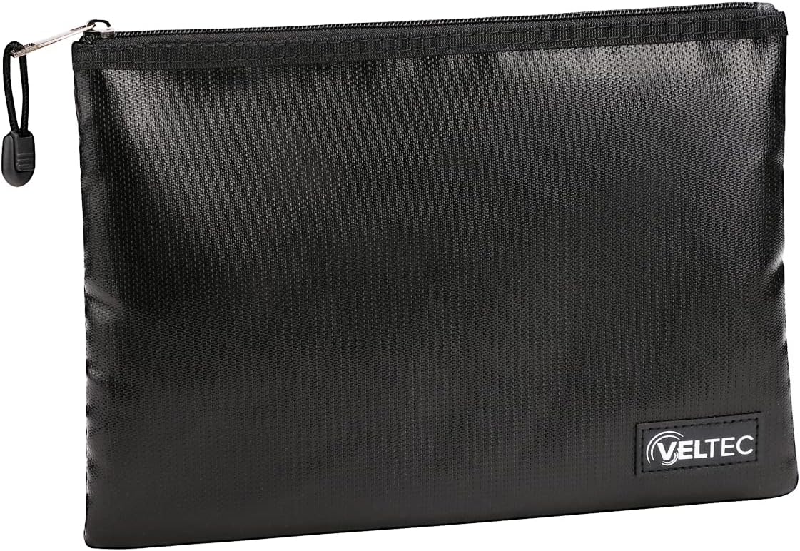 Amazon.com: Upgraded Two Pockets Fireproof Document Bag (2000℉), andyer ...