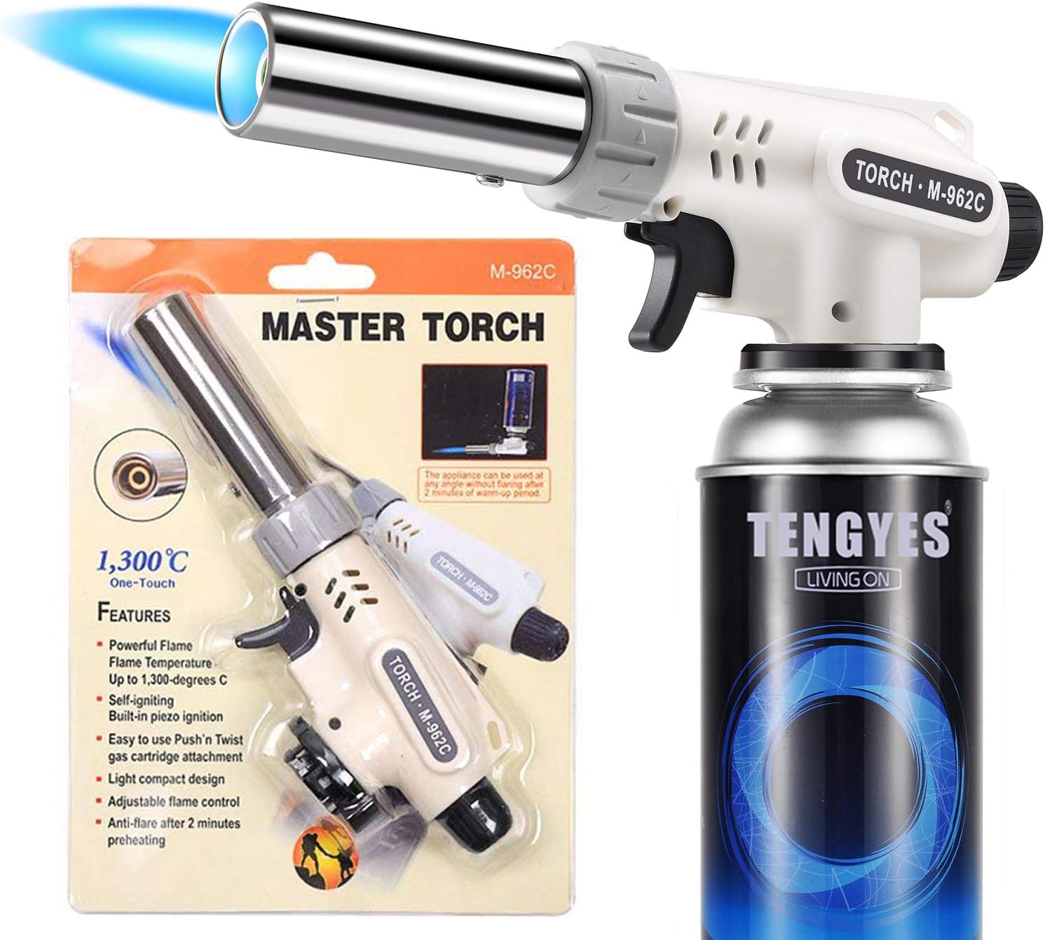 Amazon.com: Kitchen Butane Blow Torch Lighter - Culinary Torch Chef ...