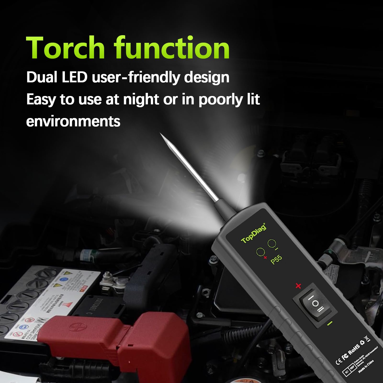 Snapklik.com : Topdiag P55 Electrical Tools Circuit Tester Component ...