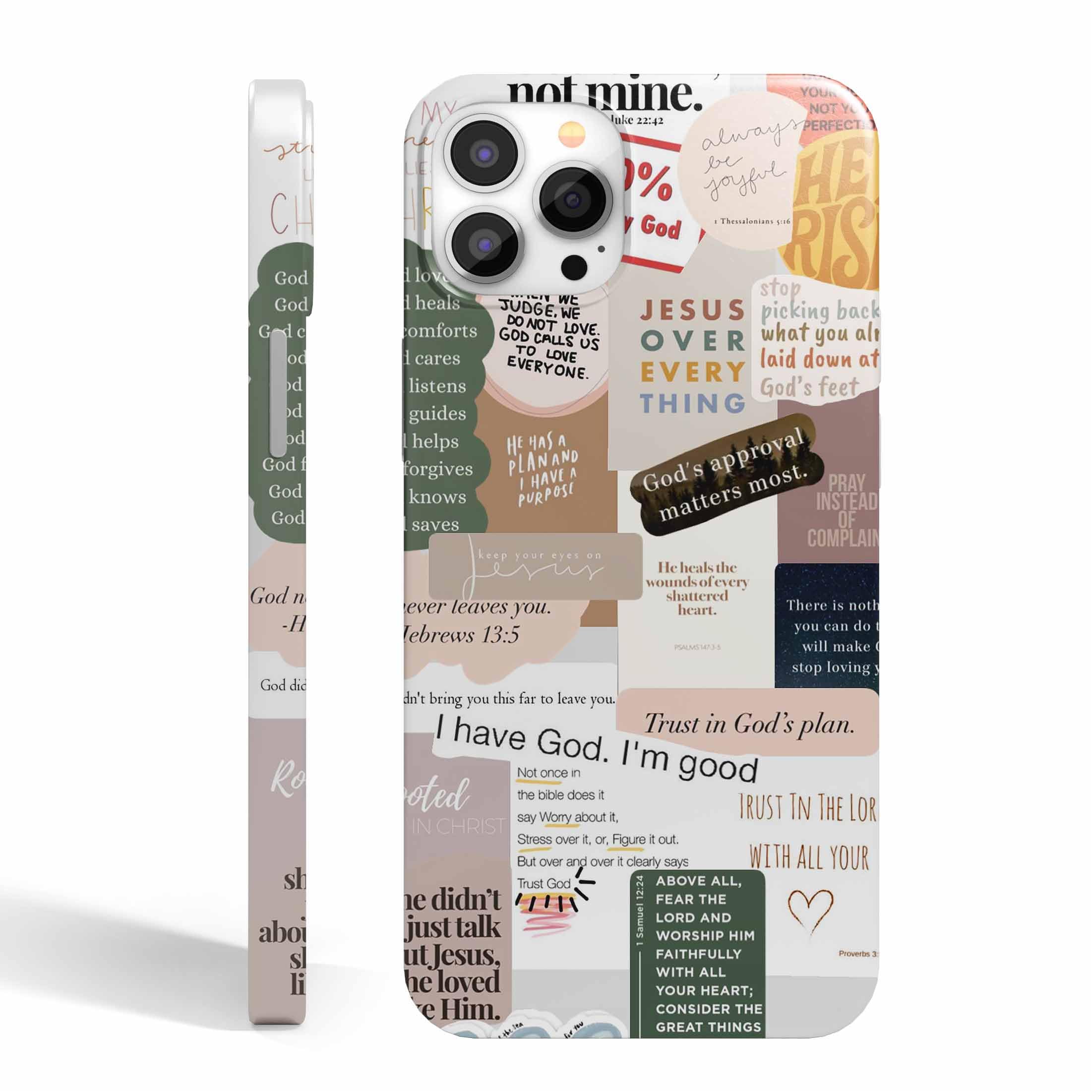 Amazon.com: Vesidurt Christian Quotes Collage Case for iPhone 15 Pro ...