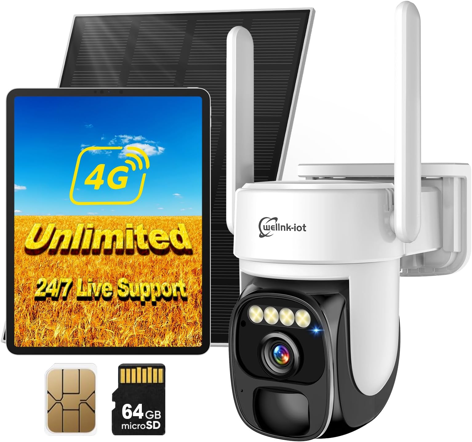 Amazon.com : 2025 Cellular Security Camera 4G LTE Wireless Outdoor with ...