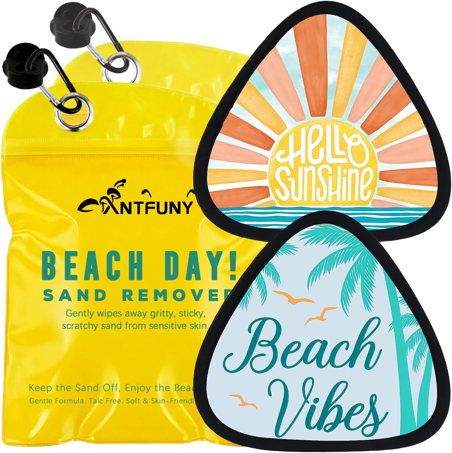 Amazon.com: Antfuny 2 Packs Triangle Sand Remover for Beach Eraser ...