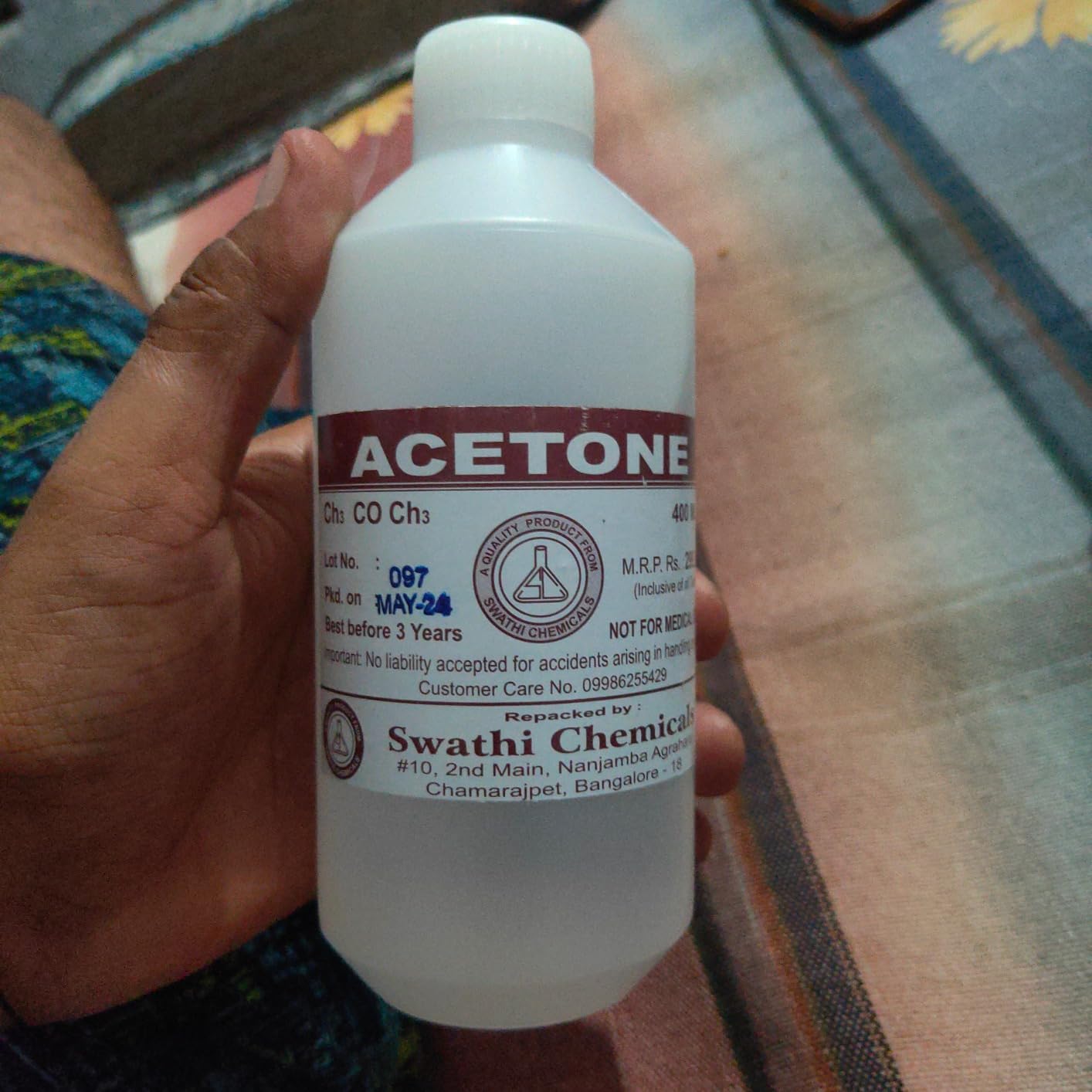 Buy Acetone | Clear | NOT FOR MEDICAL USE | Nail Polish Remover | Nail ...