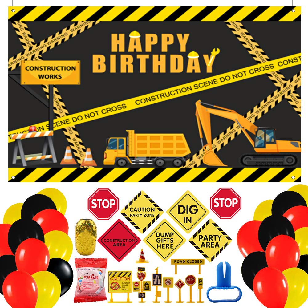 Buy Construction Birthday Party Decorations for Kids,Construction Theme ...