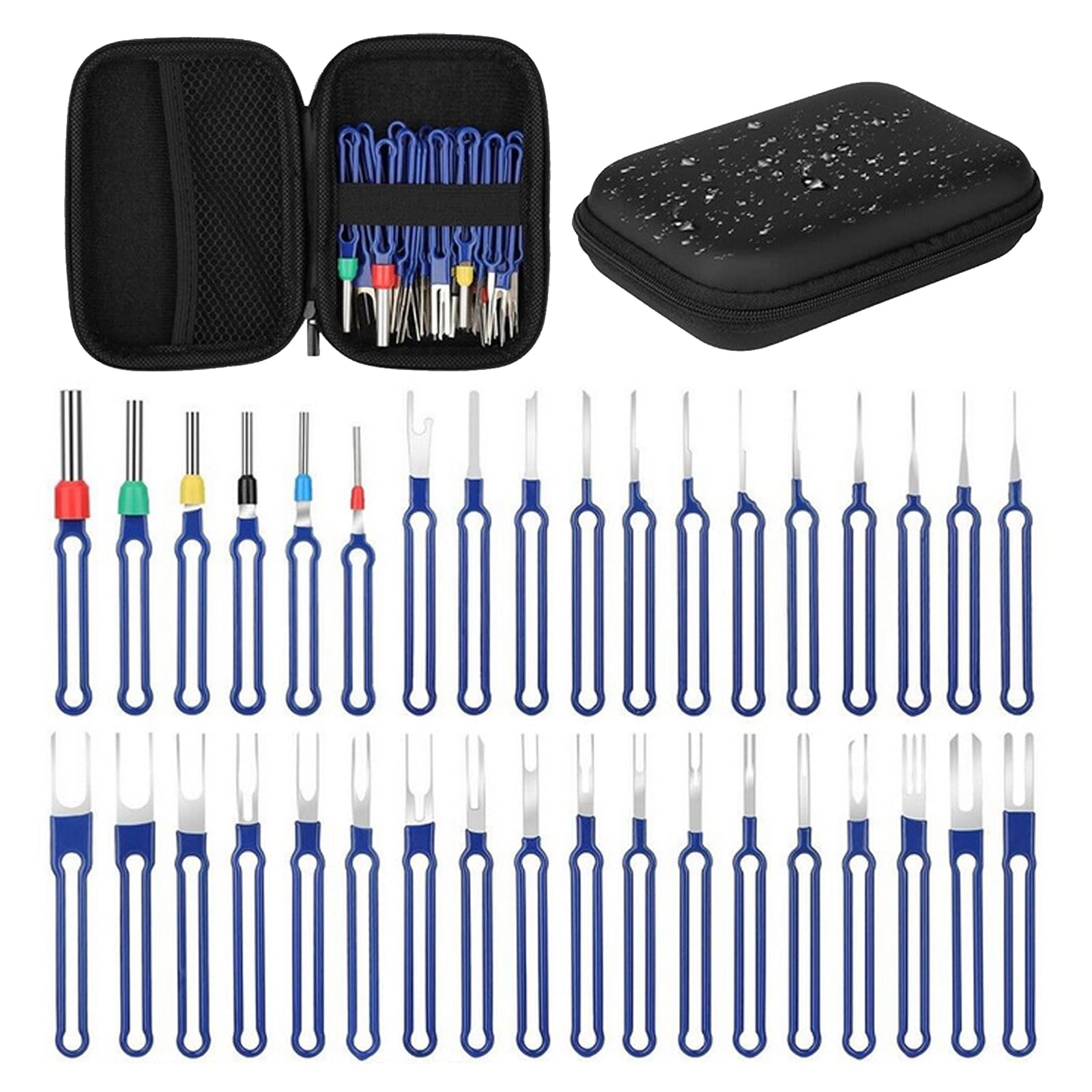 HAPPOW 36 PCS Terminal Removal Tool Kit, Pin Extractor Tool, Electrical ...