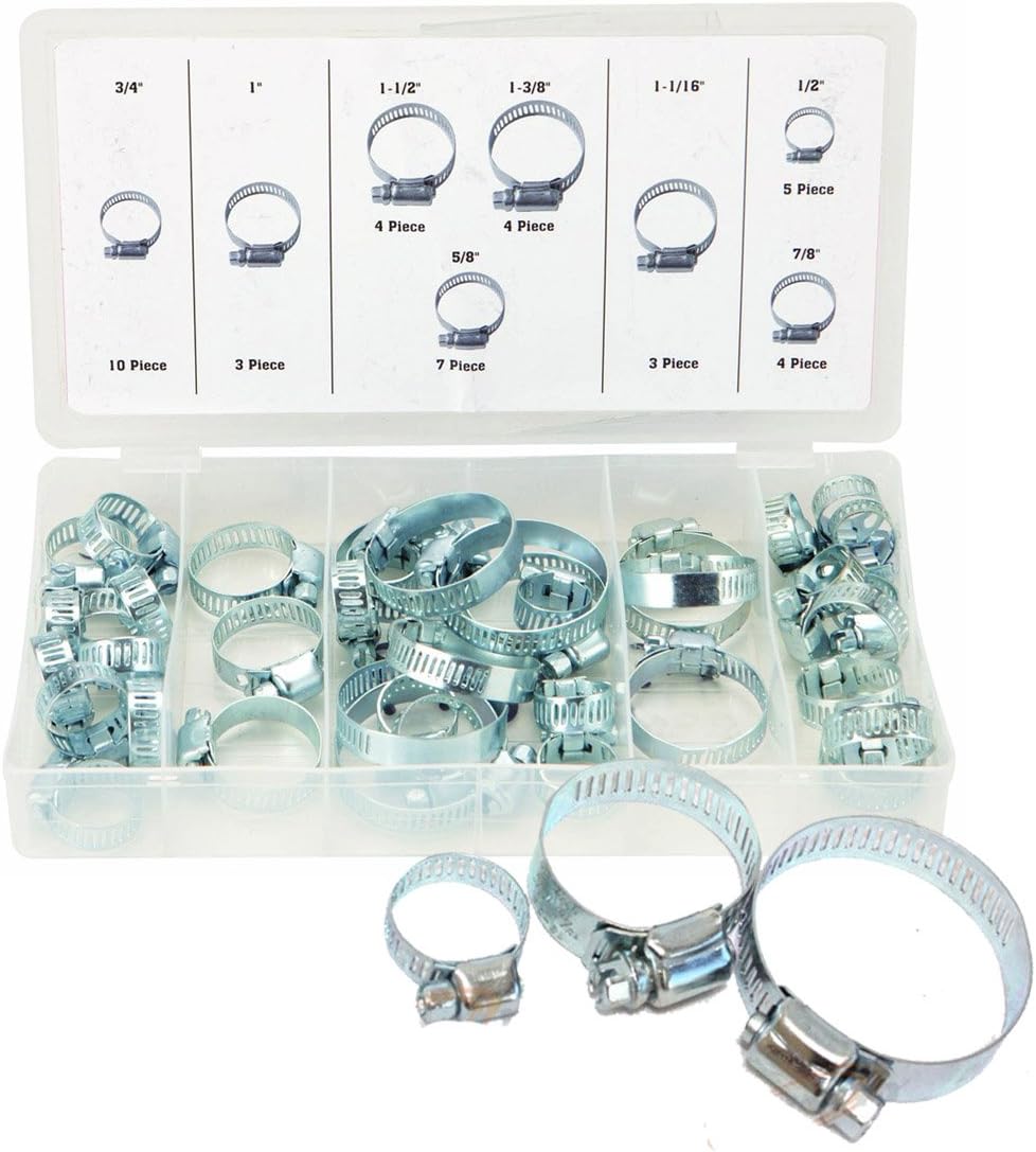 Amazon.com: NEW 40 PC STAINLESS METAL STEEL HOSE CLAMPS ASSORTMENT KIT ...