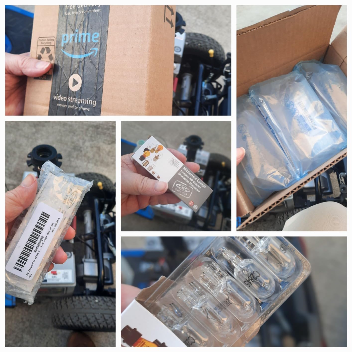 CEC Industries #2845 Bulbs, 24 V, 5 W, W2.1x9.5d Base, T-3.25 shape ...