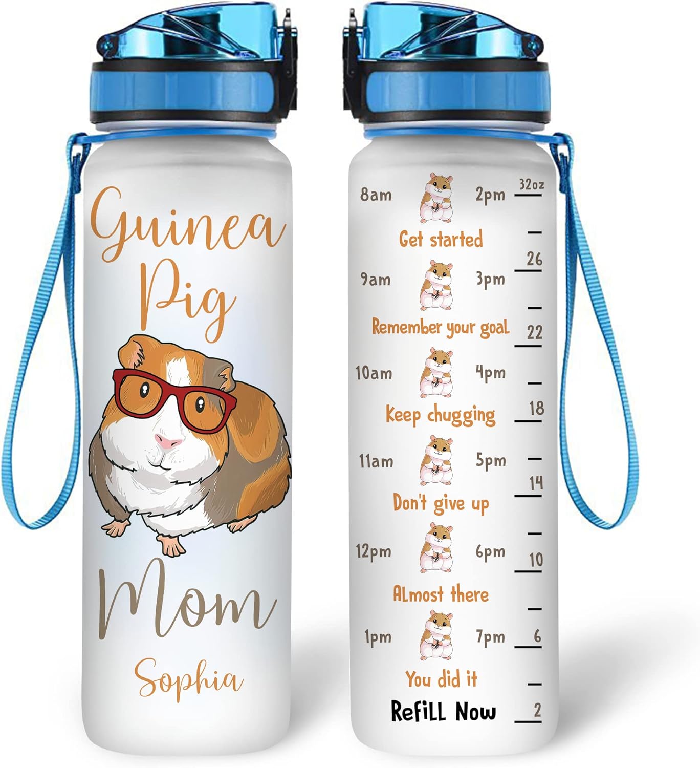 Amazon.com: Hyturtle Personalized Guinea Pig Lovers Gift For Women 32Oz ...