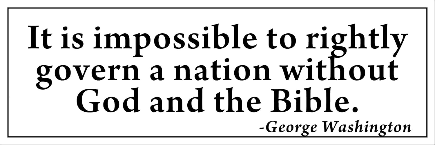 Amazon.com: George Washington: Impossible to Govern Without God and The ...