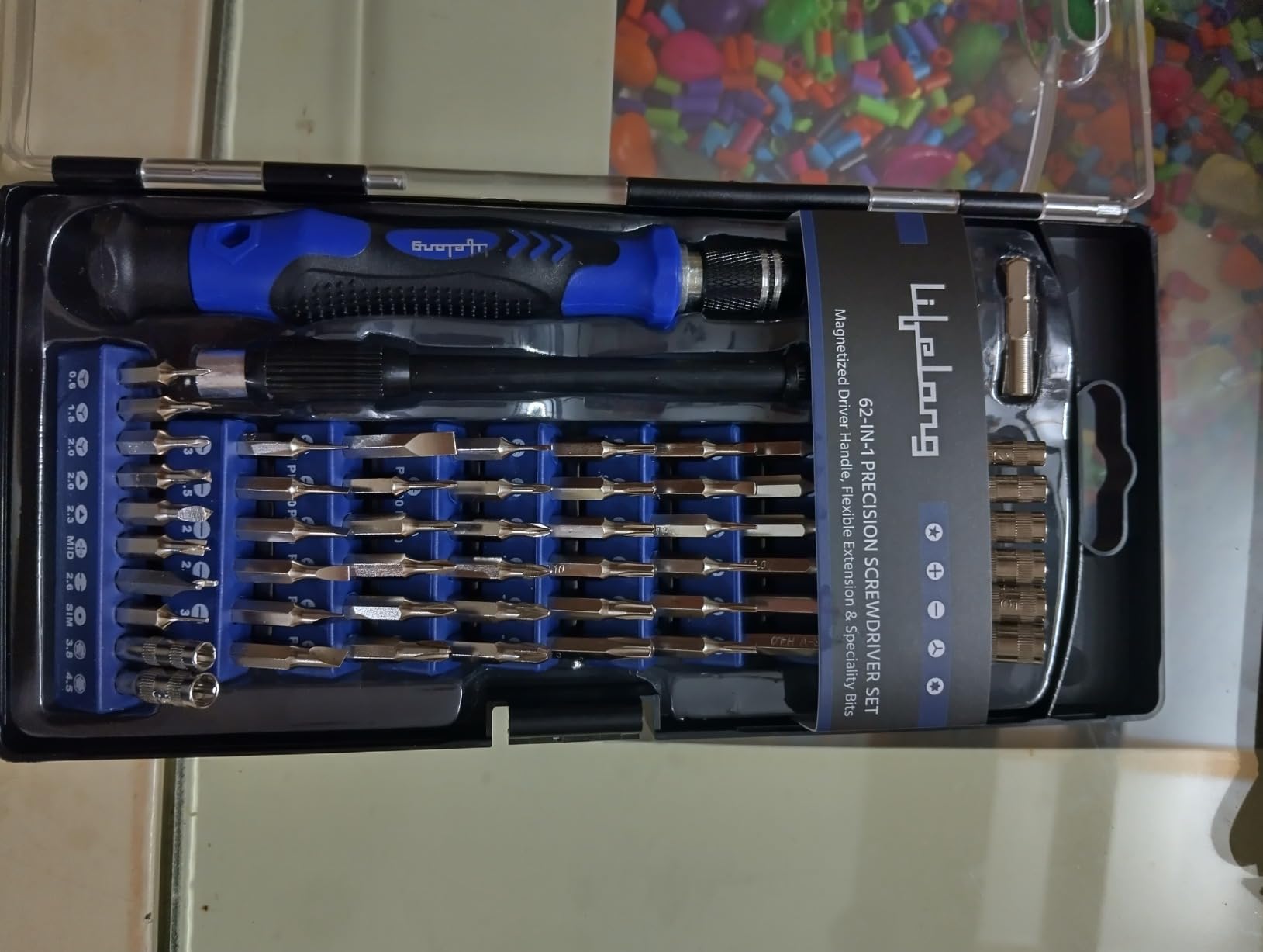 Lifelong 62 in 1 Magnetic Screwdriver Set, Tool Kit for Home Use ...
