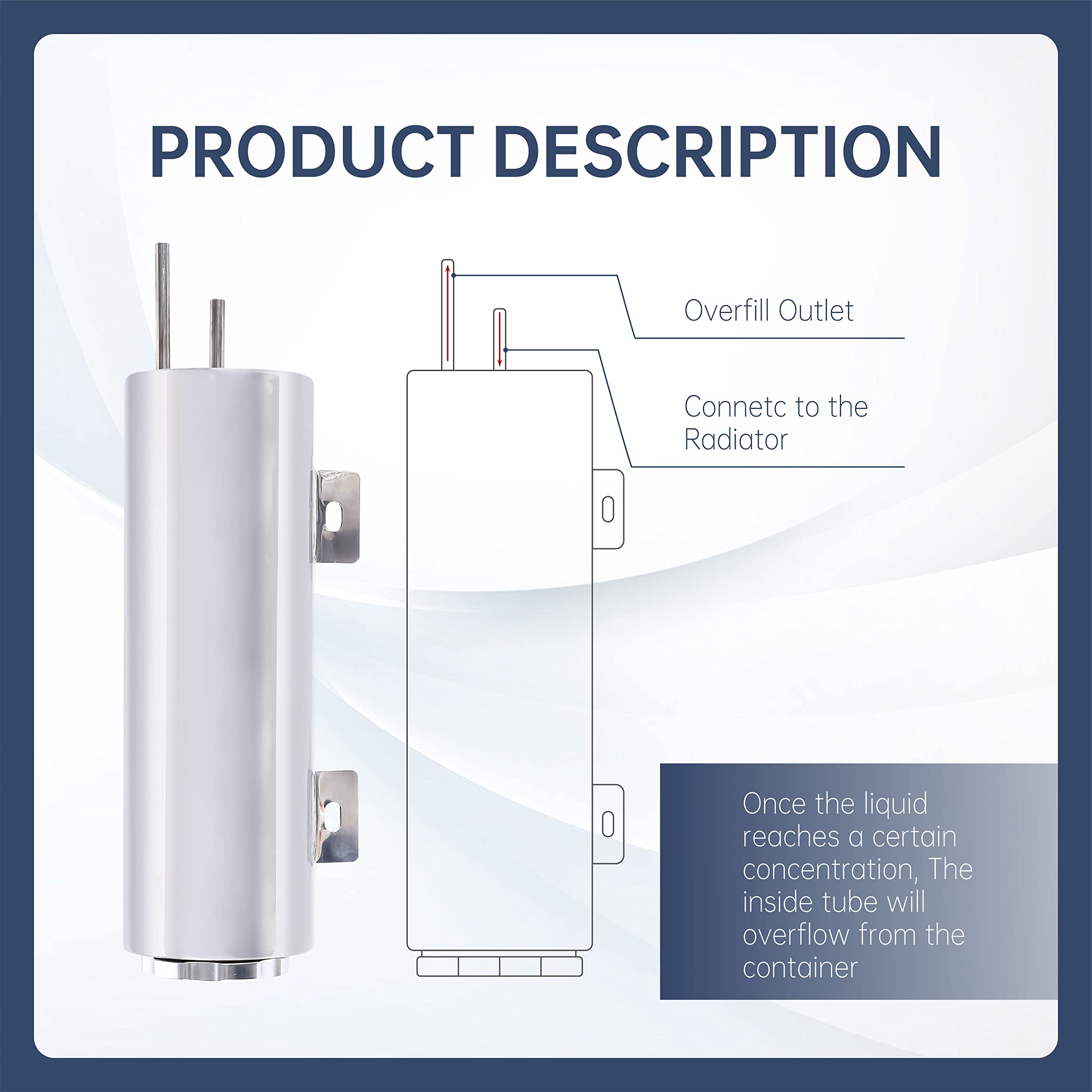 Snapklik.com : FGJQEFG 3 X 9 Inches Universal Radiator Coolant Overflow ...