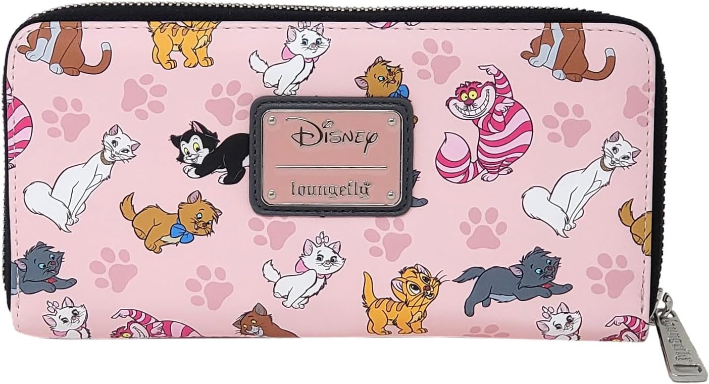 Amazon.com: Loungefly Disney Aristocats Jazzy Cats Faux Leather Flap ...