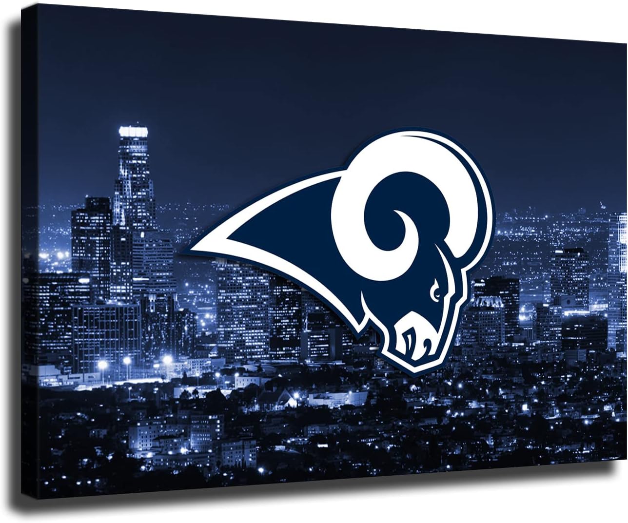 Amazon.com: Los Angeles City Rams Sports Poster Canvas Wall Art Boys ...