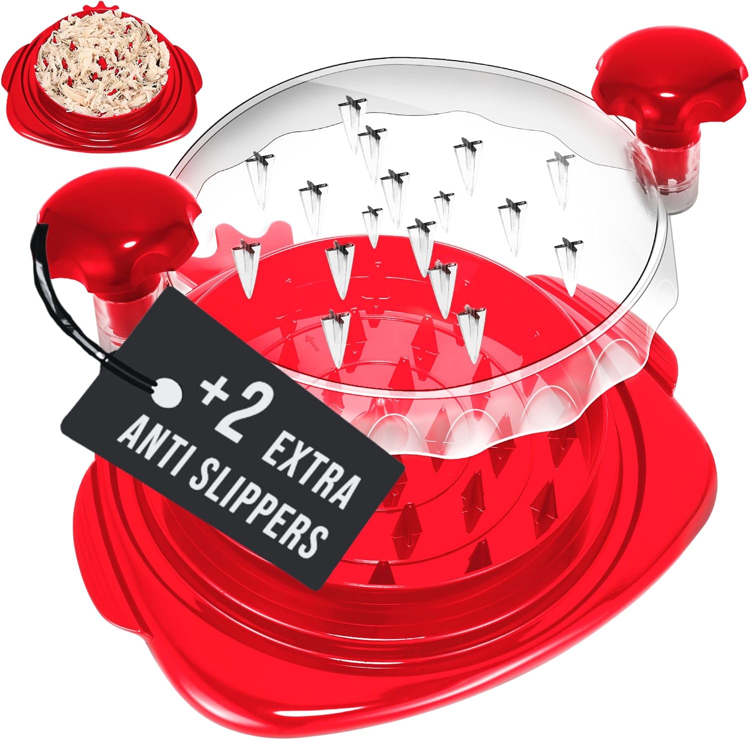 Amazon.com: Chicken Shredder Tool Twist - Large Meat Shredder Machine ...