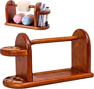 Amazon.com: Crochet Yarn Holder, Wooden Yarn Holder for Knitting ...