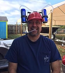 Amazon.com: Beer & Soda Guzzler Helmet - Drinking Hat By EZ Drinker ...