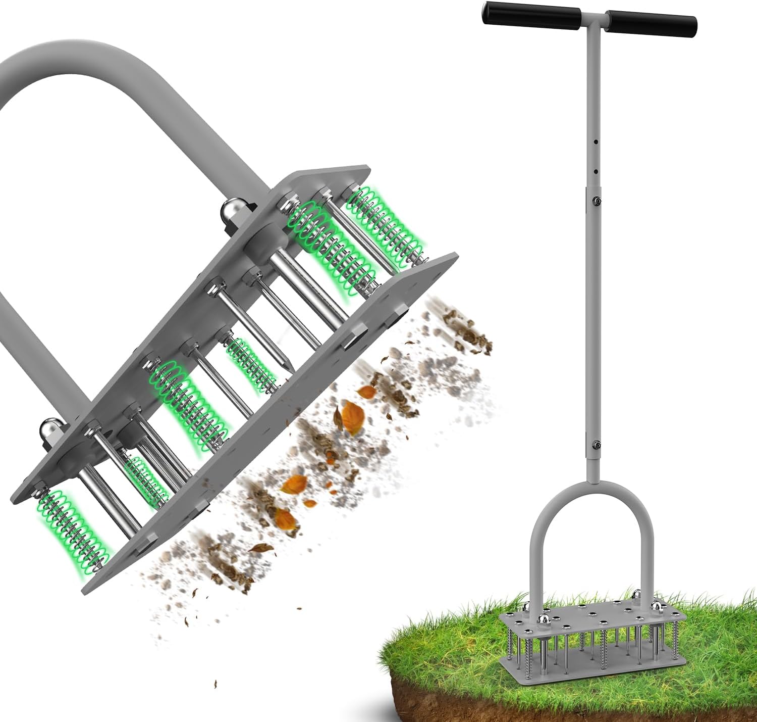 Amazon.com : RIFPOD Lawn Aerator - Aerator Lawn Tool, Automatic Dirt ...